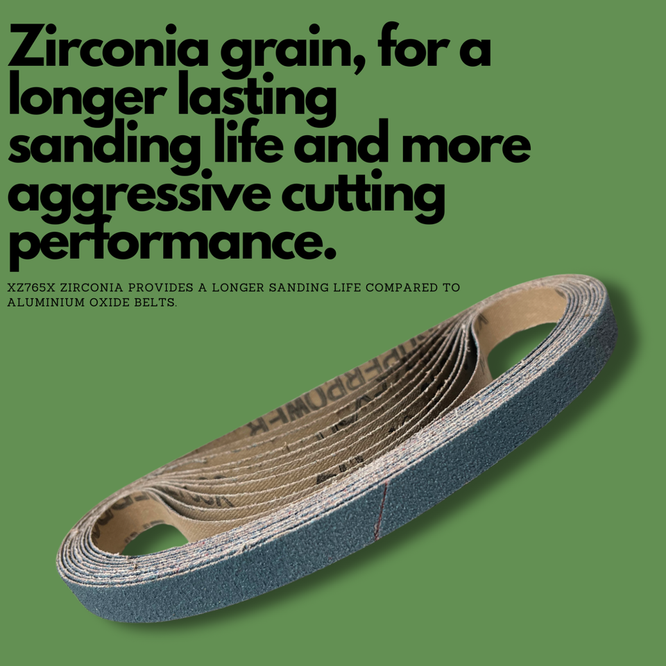 13 x 451mm Zirconia File Belts for Black & Decker - P40, P60, P80 ...