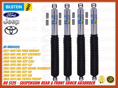 Bilstein B8 5125 Suspension Rear & Front Shock Absorber For Ford/Jeep ...