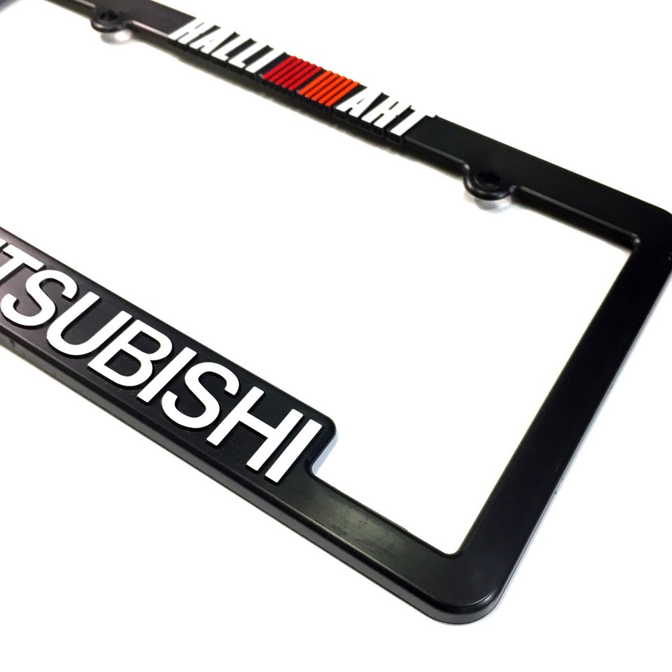 MITSUBISHI-License-Plate-Frames-RALLIART-EVO-Lancer-Evolution-X-2-3-4-5 ...