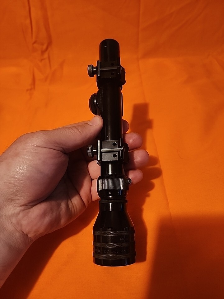 REDFIELD 1X-4X ACCU-RANGE GLOSS RIFLE SCOPE ACCU RANGE RETICLE RARE 1 ...