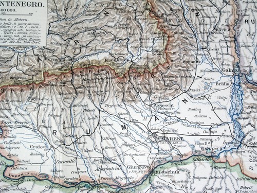 1912 ANTIQUE MAP OF TURKEY IN EUROPE GREECE ALBANIA SERBIA BULGARIA ...