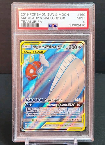 Magikarp & Wailord GX 160/181 PSA 9 Team Up Full Art Pokemon Card | eBay