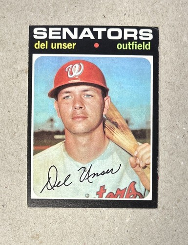1971 Topps Baseball Del Unser Washington Senators Card #33 | eBay