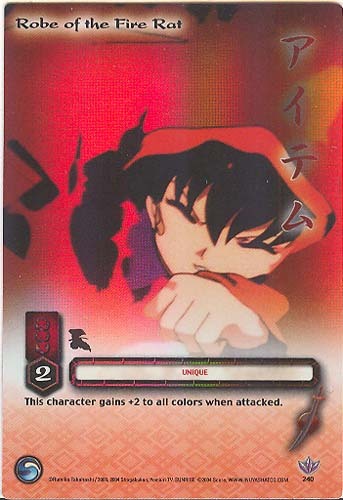 ROBE of the FIRE RAT 1st EDITION #240 INUYASHA TETSUSAIGA MINT/NEAR ...
