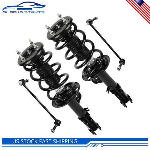 4 Pcs For 2013 - 2018 Ford Explorer FWD Front Struts & Sway Bar End ...