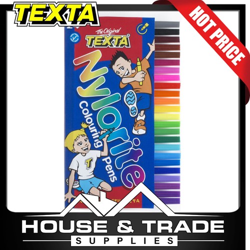 Texta Colouring Pens Nylorite 24 Colours with Wallet 0178858 | eBay ...