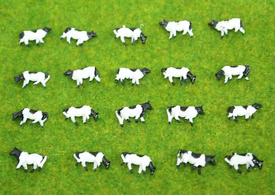 20x N scale Animals figures 1:160 for Model Train Railway Layout ( Cow ...