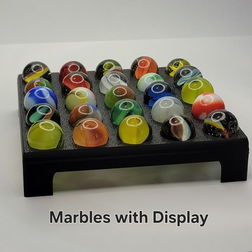 25 Glass Marbles with Display See Photos Description Lot # 6623e | eBay