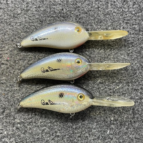 Excalibur Bill Dance Fat Free Shad Vintage Crankbait Lof of 3 BD6FDTFS ...