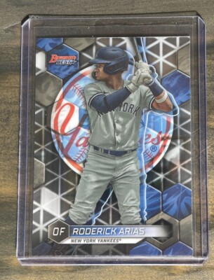 Roderick Arias 2023 Bowman's Best Base Top Prospect New York Yankees # ...