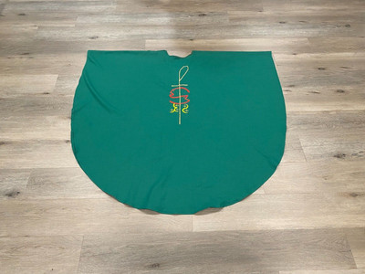 DARK GREEN CHASUBLE WITH RELIGIOUS SYMBOLS + STOLE | eBay