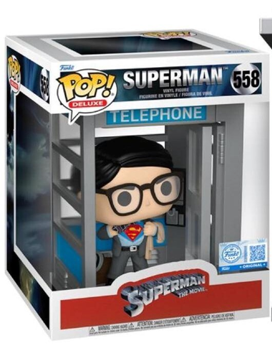 Funko POP Deluxe Superman Movie Phone Booth Reeve EXCLUSIVE IN STOCK | eBay