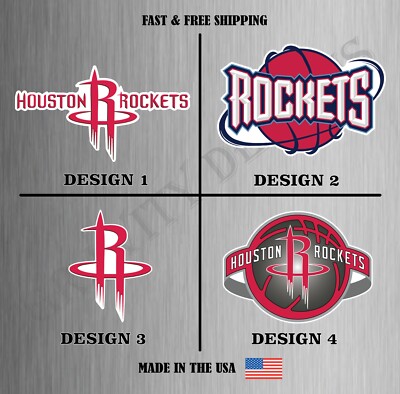 Houston Rockets NBA Basketball Sticker Vinyl Decal Truck Bumper Water ...