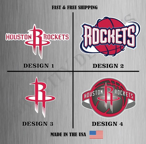 Houston Rockets NBA Basketball Sticker Vinyl Decal Truck Bumper Water ...