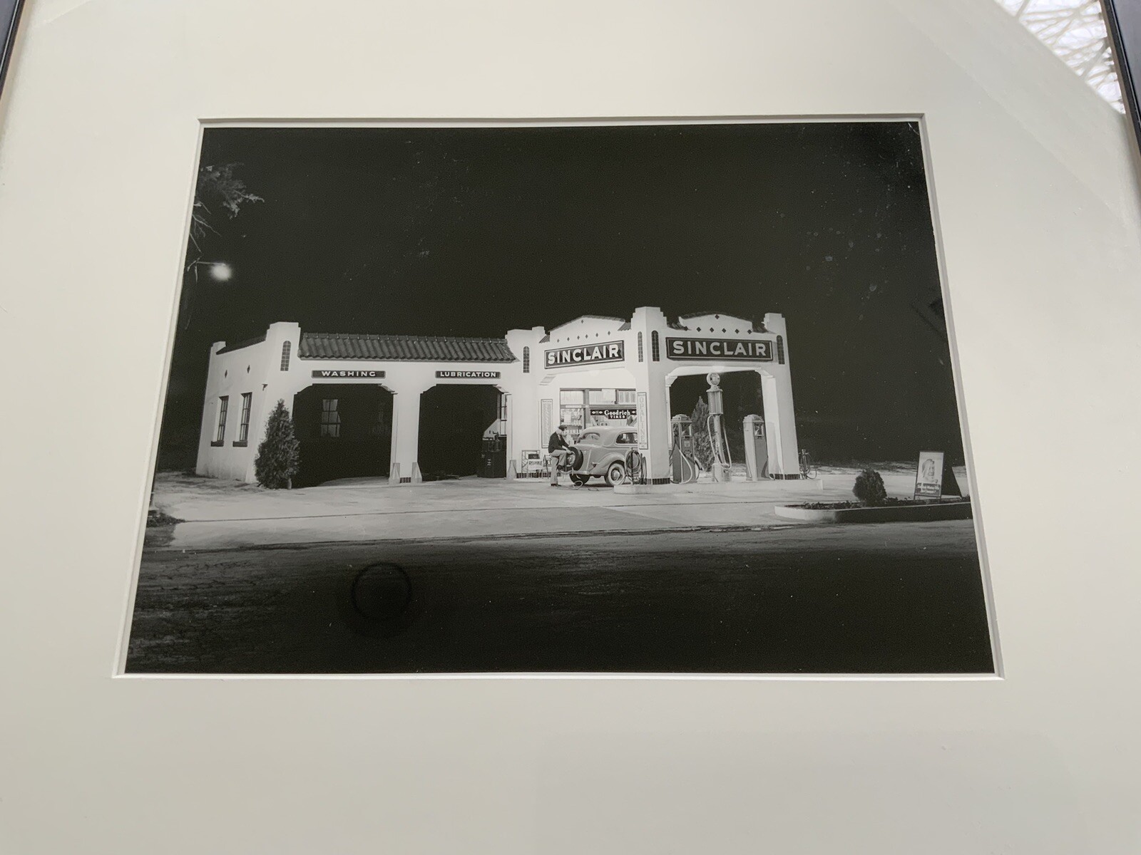 RUSSELL LEE ~ FSA ~ Gelatin Silver Print ~ Gas Station at Night, Texas ...