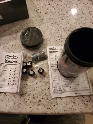 Yahtzee HARLEY-DAVIDSON Motorcycles Dice Game 2003 USAopoly Hasbro ...