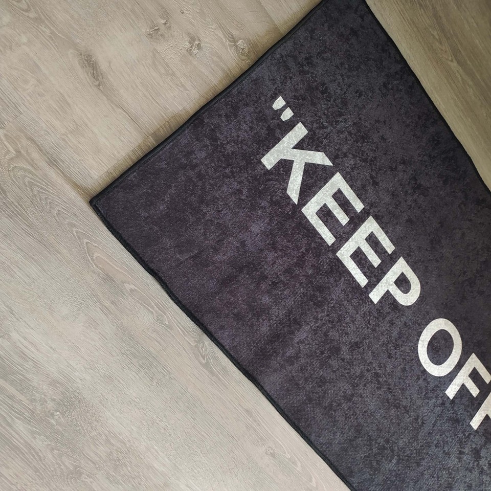 Keep Off Rug, Black Keep off, Personalized Gift, Keepoff, Custom Rug ...