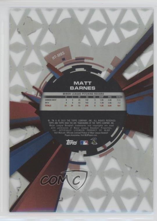 2015 Topps High Tek Diamonds Pattern 5 Pyramids/Diamonds Matt Barnes ...