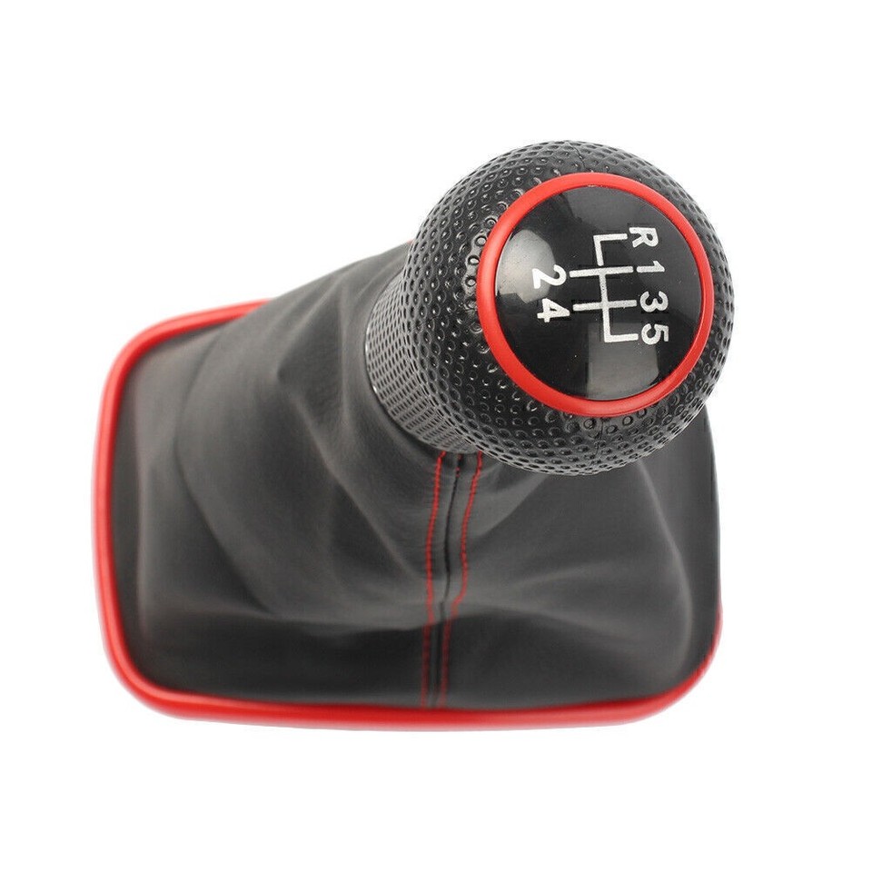 Fit 1999-2004 VW Mk4 Golf JETTA 5 Speed Shifter Gear Shift Knob Gaiter ...