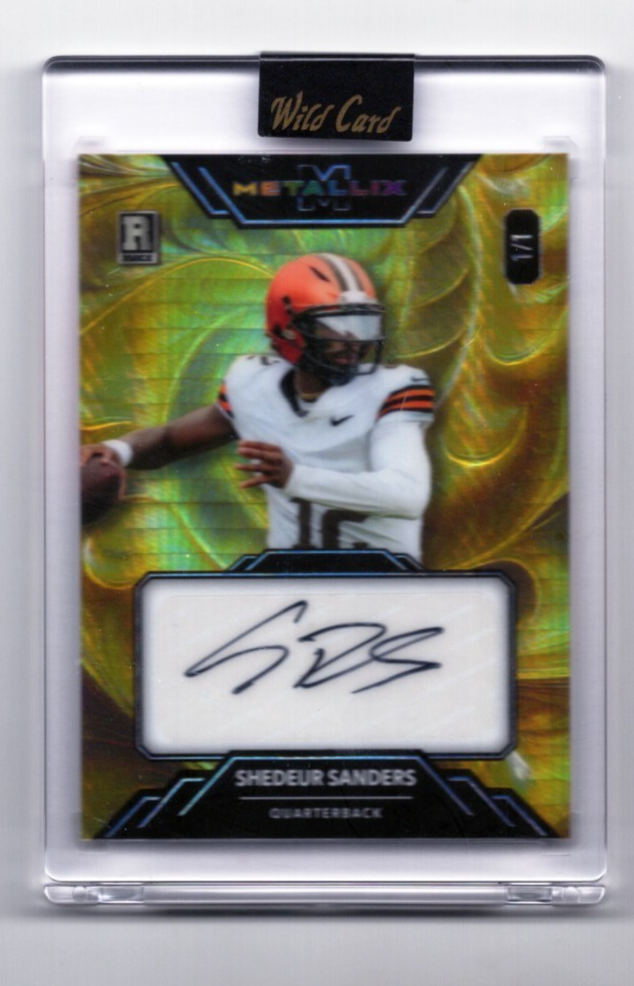 2025 WILDCARD METALLIX FOOTBALL SHEDEUR SANDERS ROOKIE PARALLEL AUTO ...
