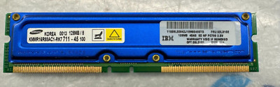 Samsung KMMR18R88AC1-RK7 RAM 128MB / 8ECC RDRAM 184 Pin RIMM | eBay