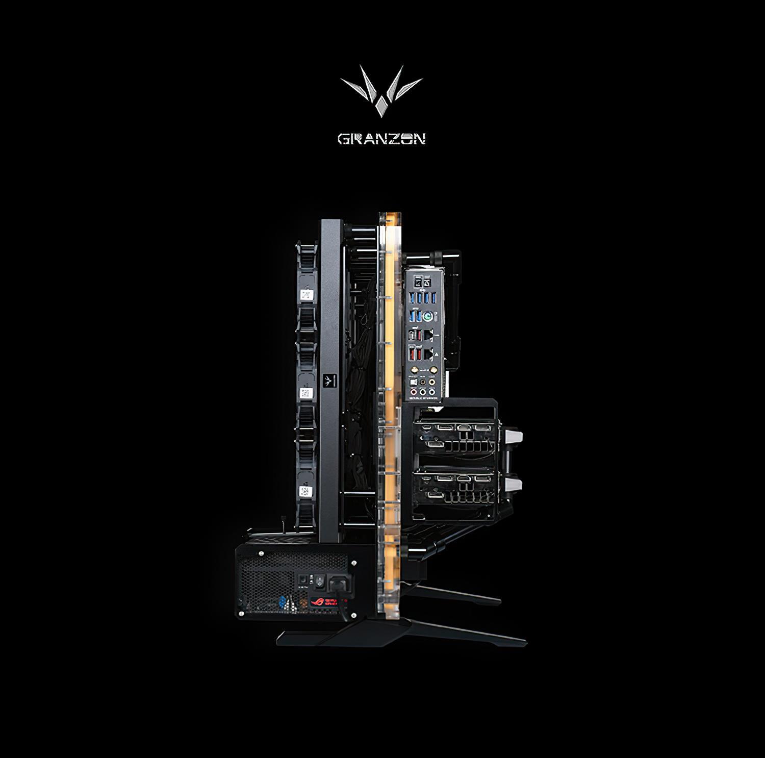 Granzon G20 Open Frame Chassis Distro Plate Water Cooling Case Chassis ...