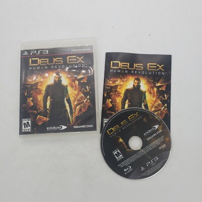 DEUS EX HUMAN REVOLUTION - SONY PLAY STATION 3 PS3 VIDEO GAME COMPLETE ...