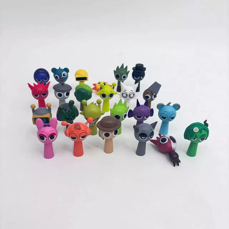 24pcs Sprunki Action Figure Game Peripheral Doll Ornament Decor Gifts ...
