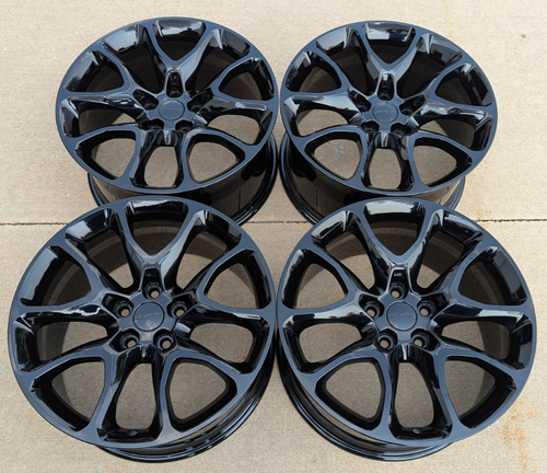 20" Dodge Durango Hellcat SRT gloss Black wheels rims Factory OEM set ...