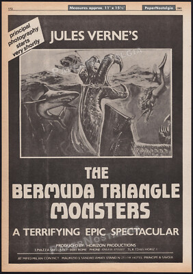 THE BERMUDA TRIANGLE MONSTERS__Orig. 1981 Trade AD / poster__Antonio ...