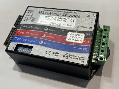 WattNode Modbus Continental Control Systems LLC WNC-3Y-208-MB | eBay