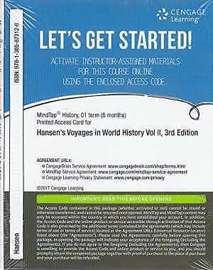 MindTap History, 1 term - Printed Access Code, by Hansen Valerie Curtis ...