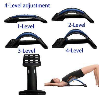 4 Level Back Lumbar Cracker Back Stretcher for Lower Back Pain Relief ...