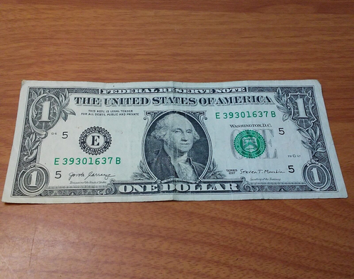 2017 One Dollar Bill Note Off-Center Treasury Seal Error | eBay