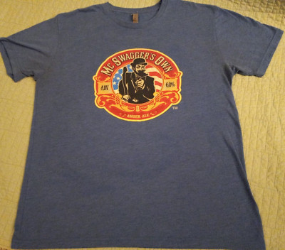 Men's Lg Next Level Blue Crooked Can Brewing Co. Mc Swagger's Own Beer ...
