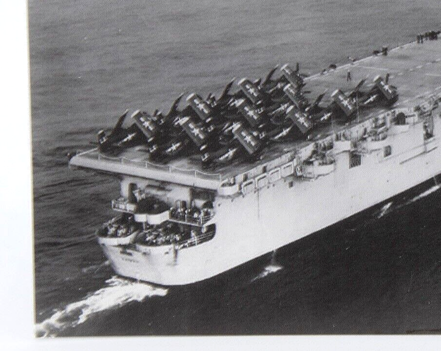 US Navy Ship Aircraft Carrier USS Saipan CVL 48 USN Aerial View 1950s ...