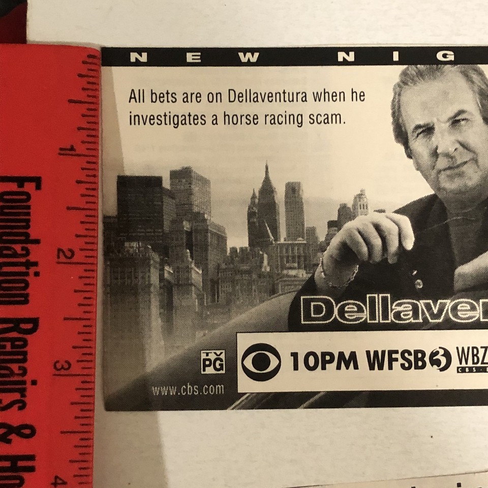 Dellaventura CBS Tv Series Print Ad Danny Aiello TPA7 | eBay