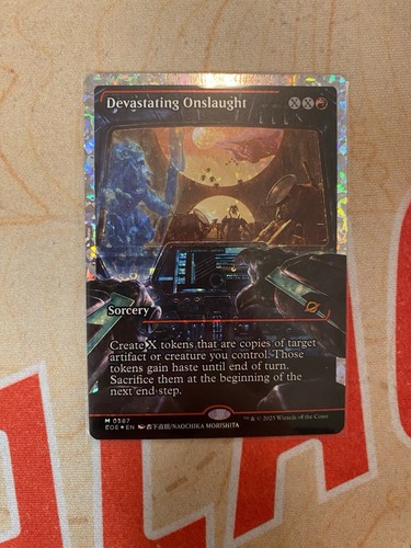 Devastating Onslaught (0387) (Showcase) (Fracture Foil) - Edge of Eternities | eBay