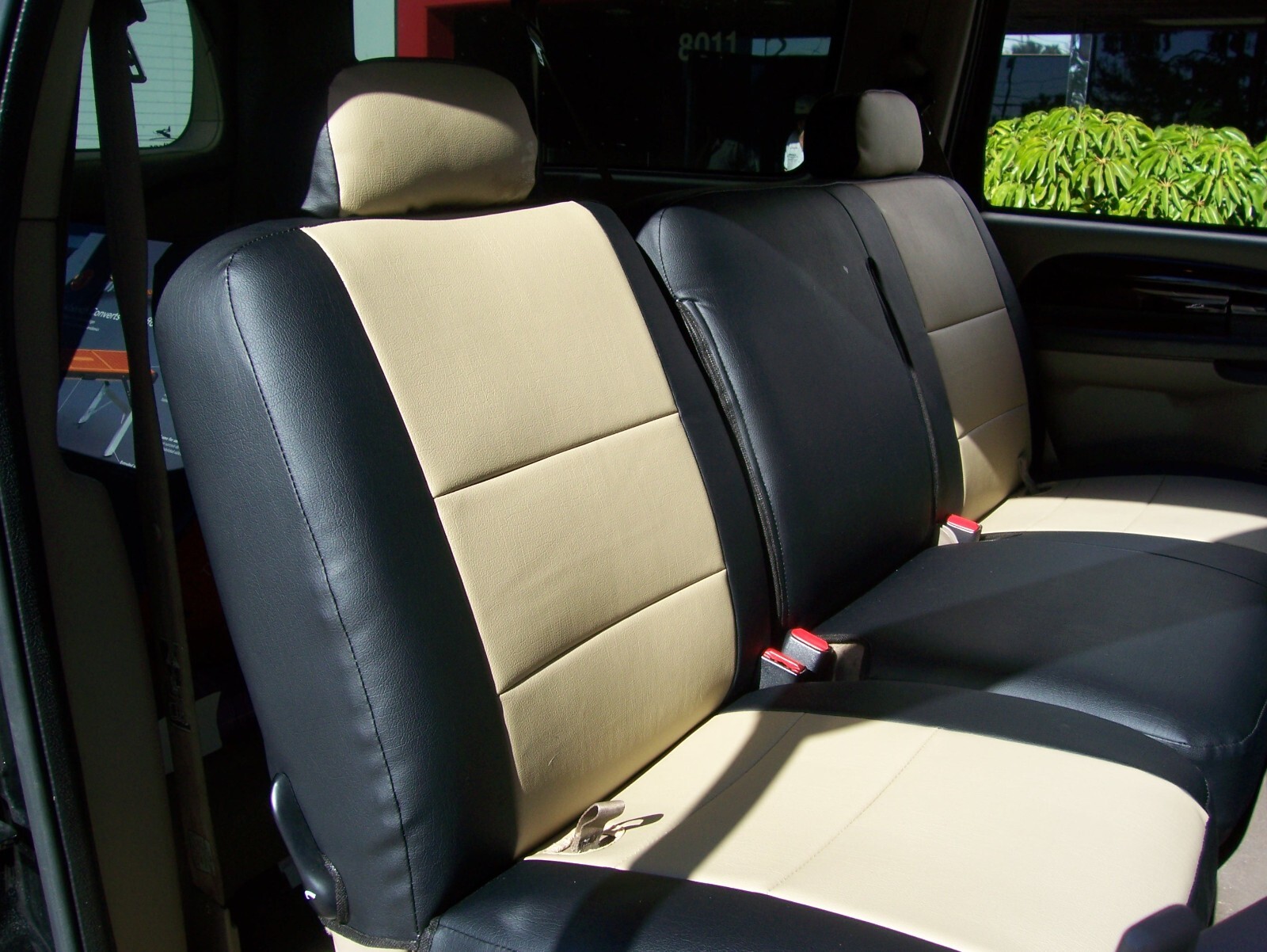 for FORD EXCURSION 2000-05 S.LEATHER CUSTOM FIT MIDDLE ROW SEAT COVERS ...