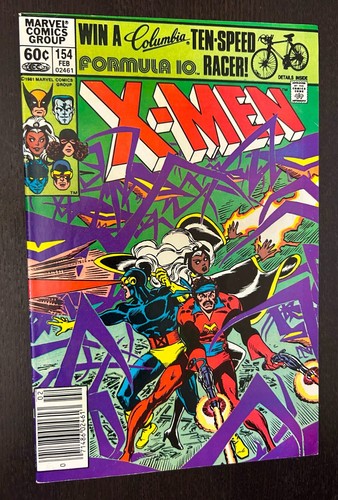 UNCANNY X-MEN #154 (Marvel Comics 1982) -- Bronze Age Superheroes -- FN ...