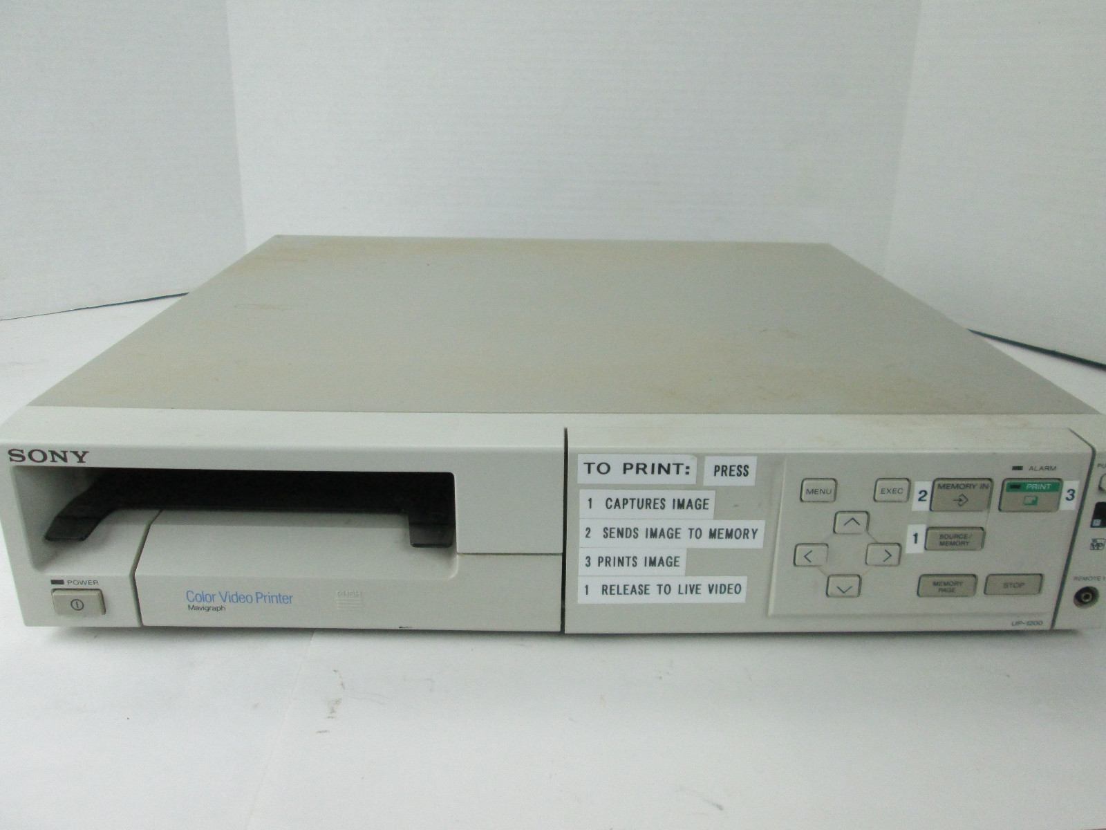 Vintage Sony Color Video Printer Up-1200 Mavigraph Analytical Equipment ...