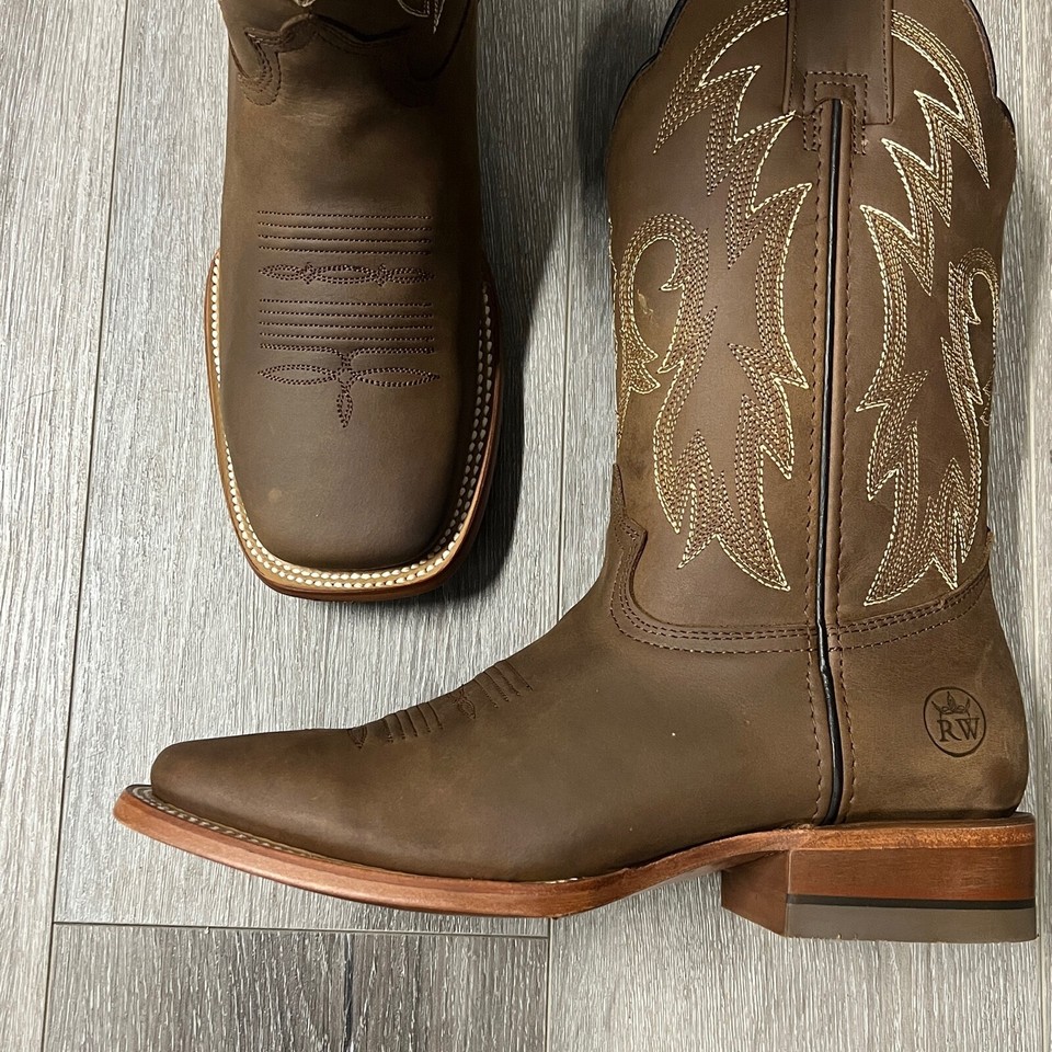 MEN'S RODEO COWBOY BOOTS GENUINE LEATHER 070 CRAZY TAN CUERO BOTAS ...