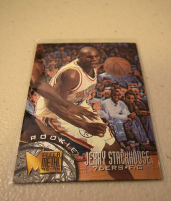 JERRY STACKHOUSE 95-96 Fleer Metal #179 Rookie Philadelphia 76ers RC | eBay