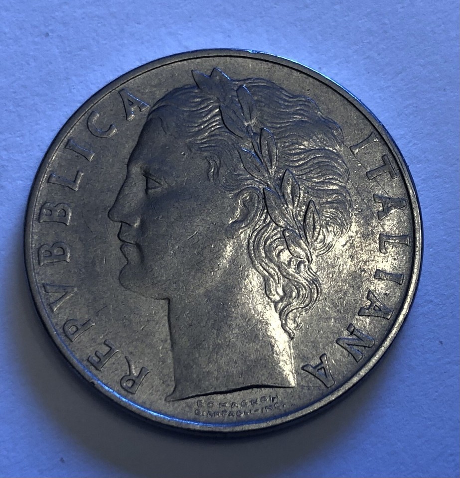 Italy 1957 100 Lira L.100 Coin | eBay