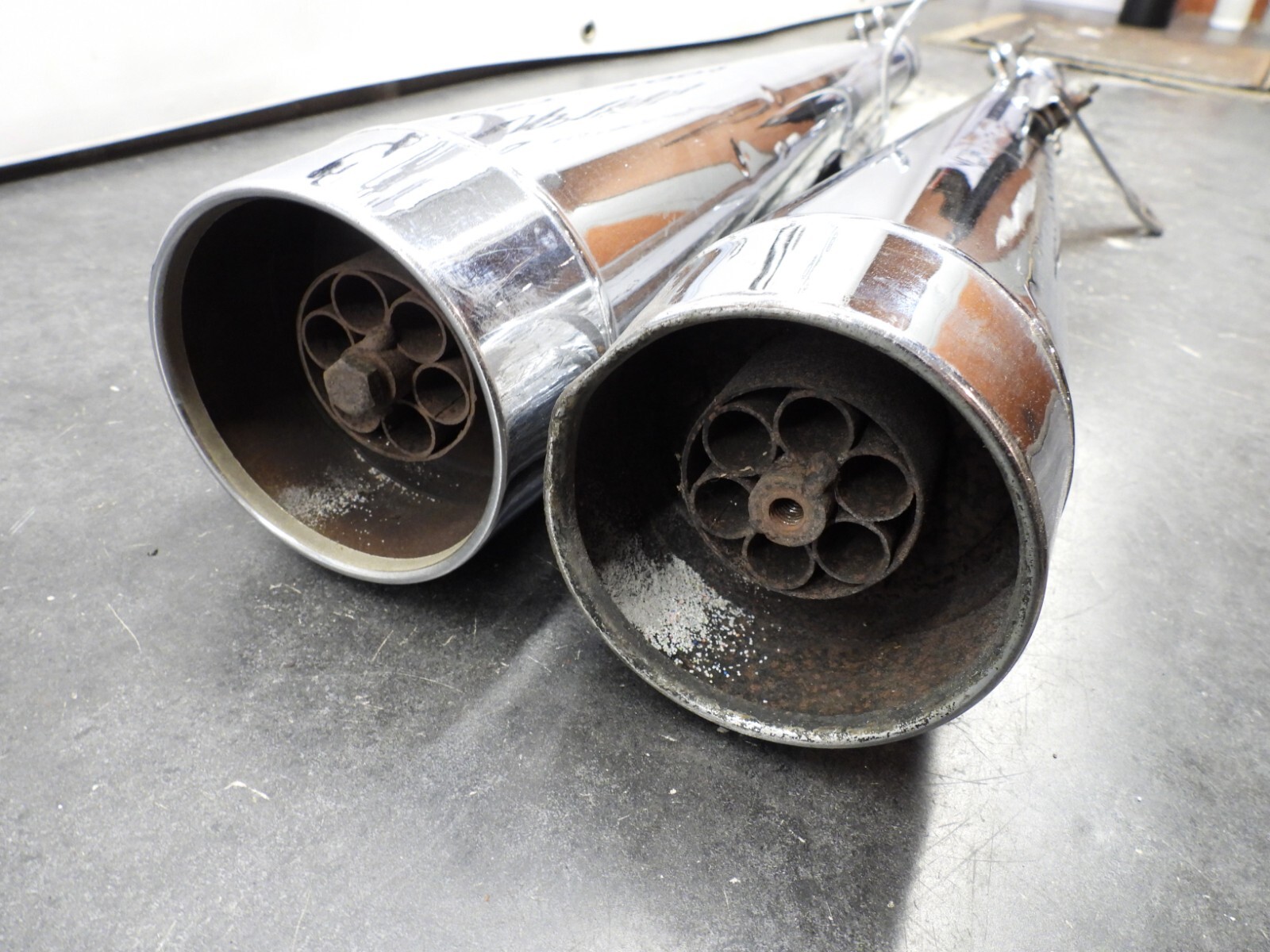 1974 Norton Commando 850 Electric Start Dunstall Exhaust Mufflers 2726 ...