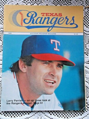1985 Texas Rangers Baseball souvenir program magazine.. | eBay