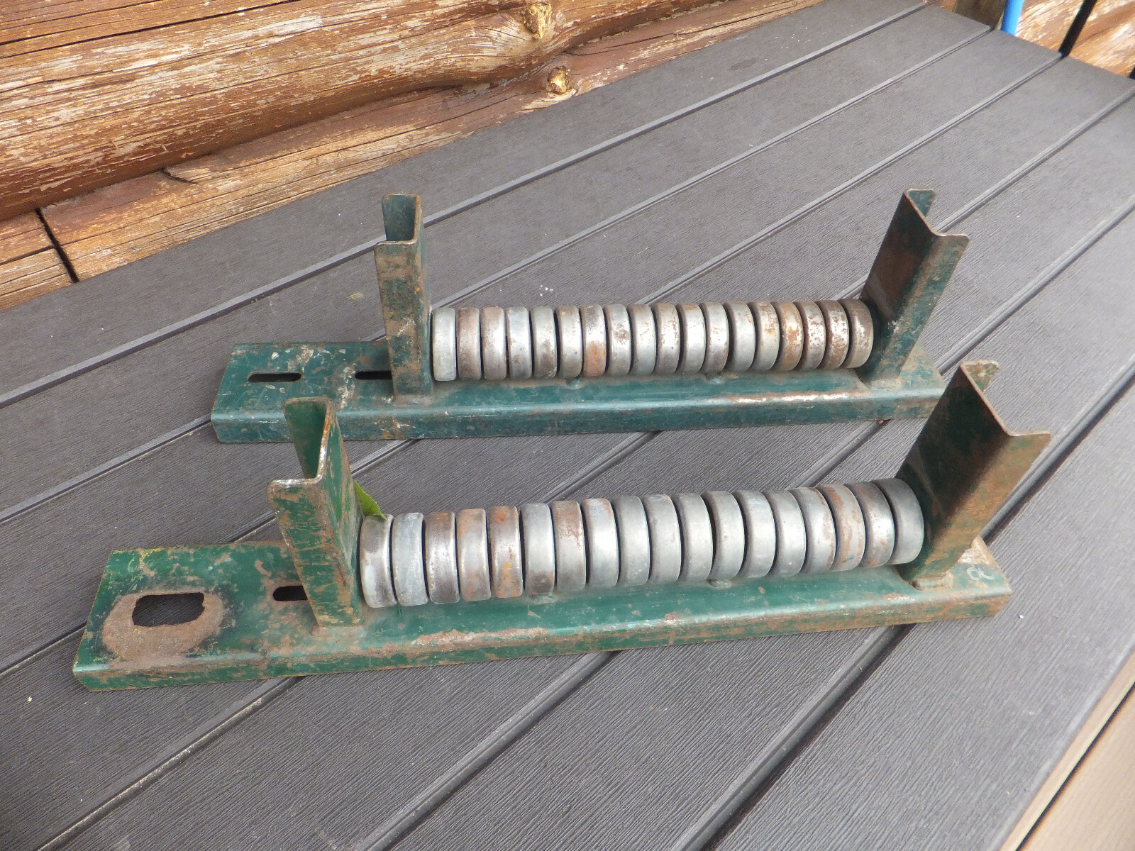 Set of 2 Greenlee 2024-S Straight Cable Roller, 21" Long, 18 Rollers ...