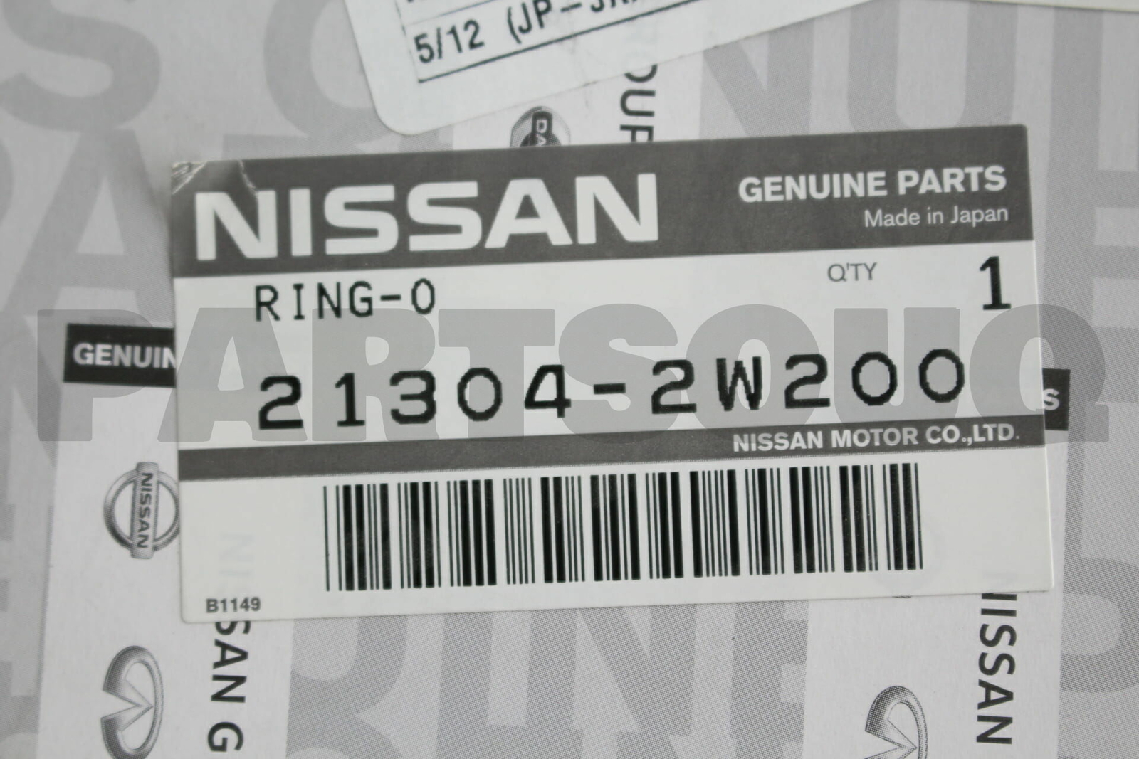 213042W200 Nissan Ring-rubber 213042W200 Genuine OEM Part for sale ...