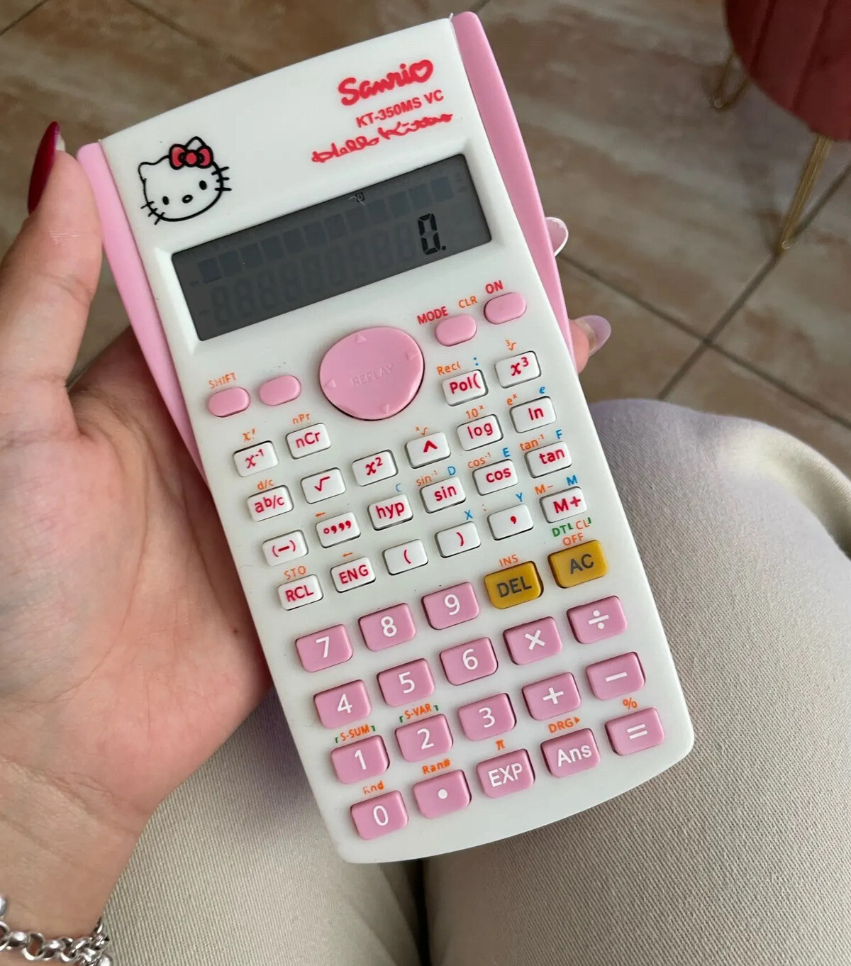 Hello Kitty Calculator Pink My Melody Kuromi Sanrio Maths School ...
