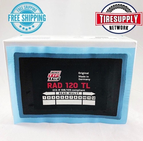 RAD-120 Rema Tip Top Radial Repair (10 Piece) 4 7/8" x 3" 1 Ply Tire ...